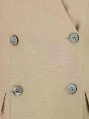 TELA Lapelless Double-breasted Blazer
