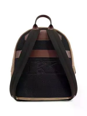 Kiton Zipped Leather Backpack