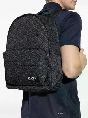 Emporio Armani Logo Print Backpack