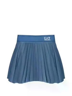Emporio Armani Pleated Mini Skirt - Blue