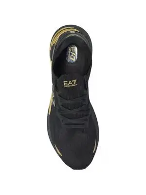 EA7 Crusher Distance Logo-detail Sneakers - Black