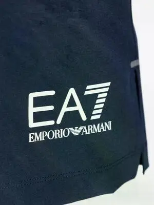 EA7 Logo-print Shorts