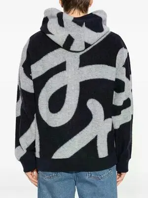 Loewe Patterned Zip-fastening Sweatshirt - Blue