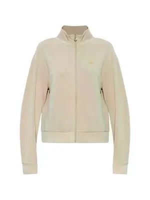 Emporio Armani Zip-up Logo-detail Sweatshirt - Neutrals