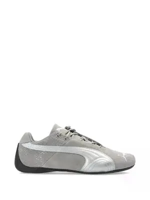 PUMA Future Cat Textured Leather Sneakers - Grey