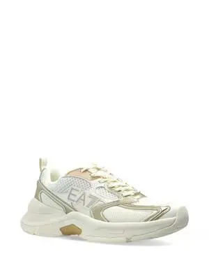 EA7 Logo-detail Lace-up Sneakers - Neutrals