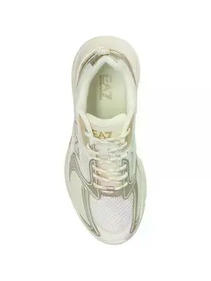EA7 Logo-detail Lace-up Sneakers - Neutrals