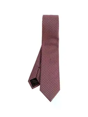 Brioni Patterned Tie - Red