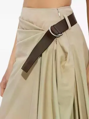 Loewe Belted Asymmetric Midi Skirt