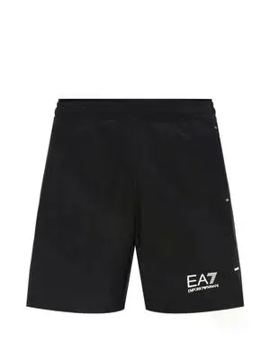 Emporio Armani Logo-print Shorts - Black