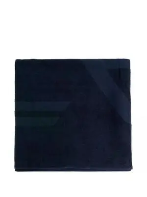 Emporio Armani Logo-detail Bath Towel - Blue
