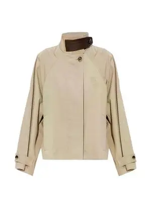 Loewe Button Cotton Jacket - Neutrals