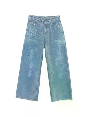 DIESEL Logo Patch Clear Jeans - Blue