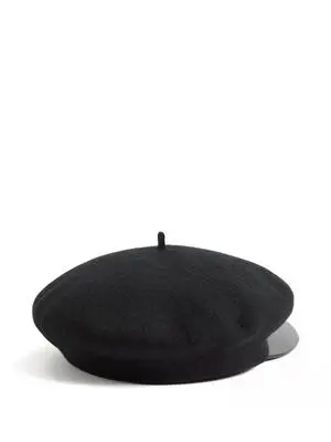 Valentino Garavani Vlogo Signature Cap With Leather Visor - Black