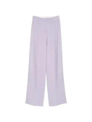 Elisabetta Franchi Wide-leg Trousers - Purple