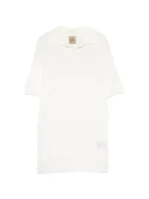 RAKKI Polo-collar T-shirt - White
