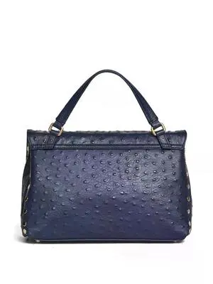 ZANELLATO Studded Leather Satchel - Blue