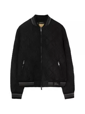 Burberry Micro Check-stitch Rakewood Bomber Jacket