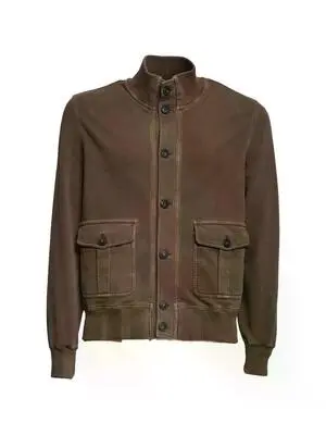 CIRCOLO 1901 Button Patch-pocket Jacket - Brown