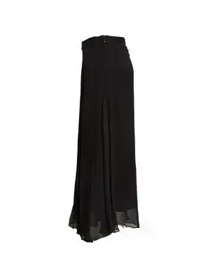 Isabel Marant Étoile Lycia Chiffon Asymmetric Skirt - Black