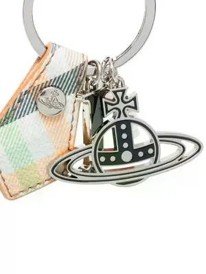 VIVIENNE WESTWOOD I Love Orb Tartan Keyring