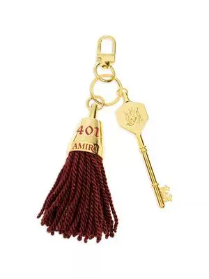 Amiri Tassel Key-charm Keyring - Red