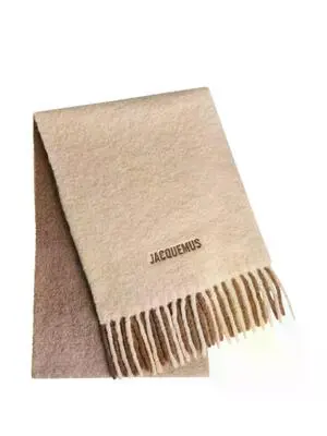 Jacquemus Moisson Fringed Scarf - Neutrals