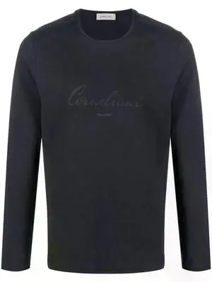 Corneliani Logo-print Long-sleeve T-shirt