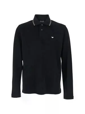 Emporio Armani Long Sleeve Polos For Men