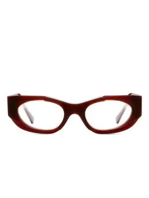KUBORAUM K62 Geometric-shape Glasses - Brown