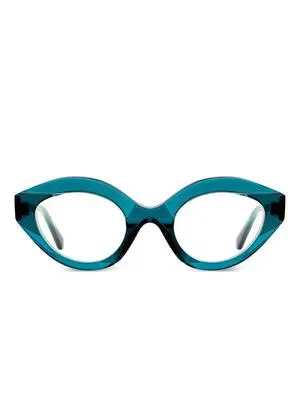 KUBORAUM Oval-frame Glasses - Blue
