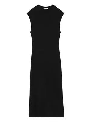 Ami Sleeveless Midi Dress - Black