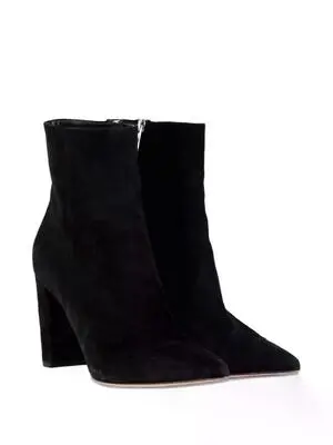 GIANVITO ROSSI Pointed-toe Block-heel Boots - Black
