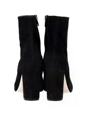 GIANVITO ROSSI Pointed-toe Block-heel Boots - Black