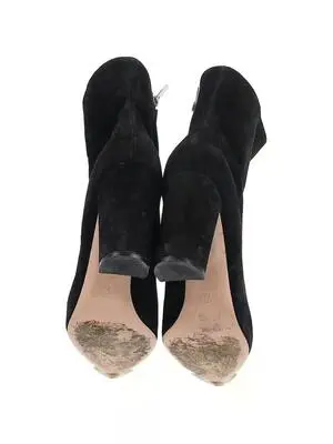 GIANVITO ROSSI Pointed-toe Block-heel Boots - Black