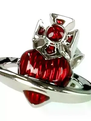 VIVIENNE WESTWOOD Heart Orb Earrings - Silver