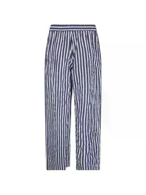 NUUR Striped-pattern Trousers