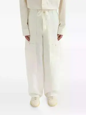 JIL SANDER Drawstring Patch Pocket Trousers
