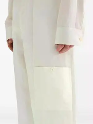 JIL SANDER Drawstring Patch Pocket Trousers