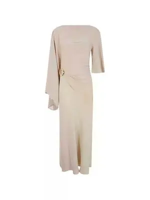 JOSEPH Joya Ring-detail Maxi Dress - Neutrals