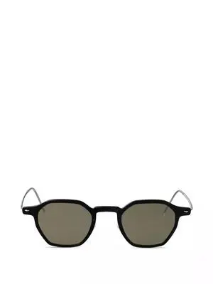 LINDBERG Geometric-frame Sunglasses - Black