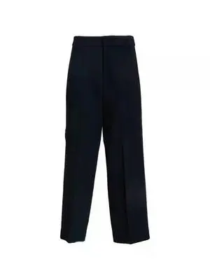 Max Mara Belt Loops Wide Leg Trousers - Blue