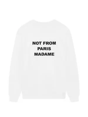 Drole De Monsieur Slogan Crew-neck Sweatshirt