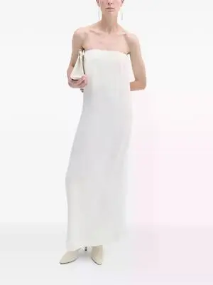 Co Collection Strapless Column Dress - White