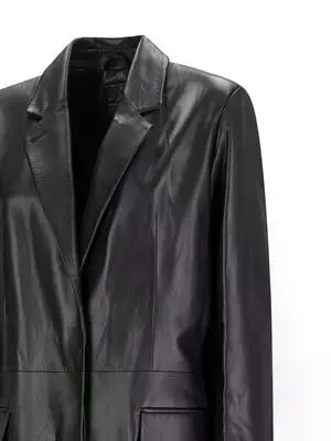 DESA 1972 Front-pockets Leather Coat