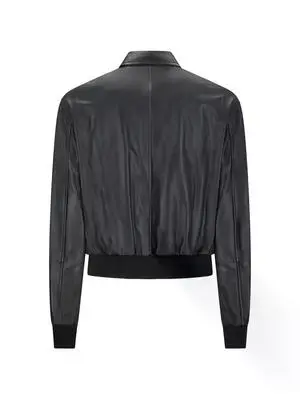 DESA 1972 Zipped Leather Bomber Jacket