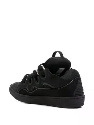 LANVIN Curb Lace-up Sneakers - Black