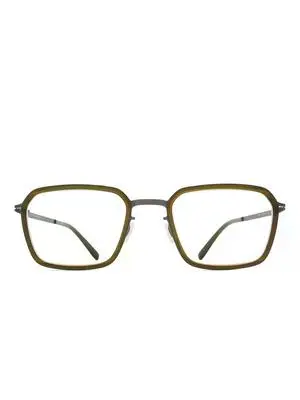 Mykita Lauri Geometric-frame Glasses - Green
