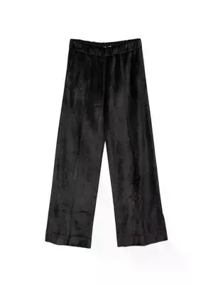 JIL SANDER Velvet Trousers - Black