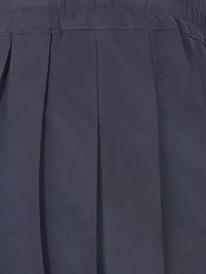Mantū Pleated Drawstring Midi Skirt - Blue
